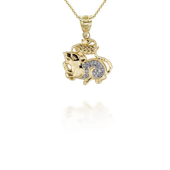 Element Shine | Jewelry | 4k Solid Gold Chinese Lunar Year Of The Rat ...